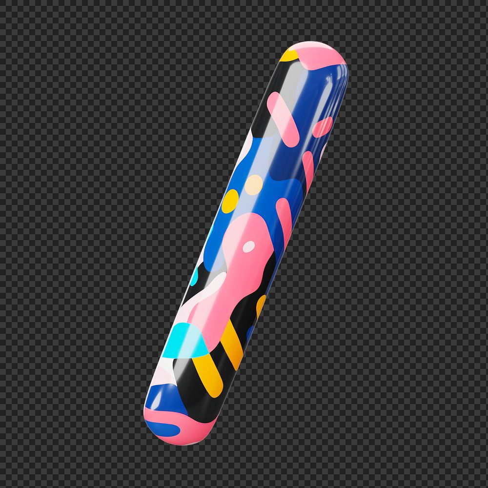 Colorful abstract slash symbol png | Premium PNG - rawpixel