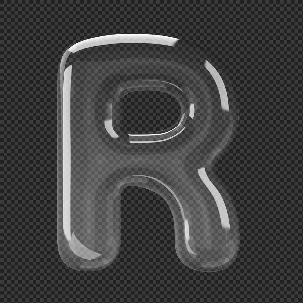 Letter R png 3D bubble | Premium PNG - rawpixel