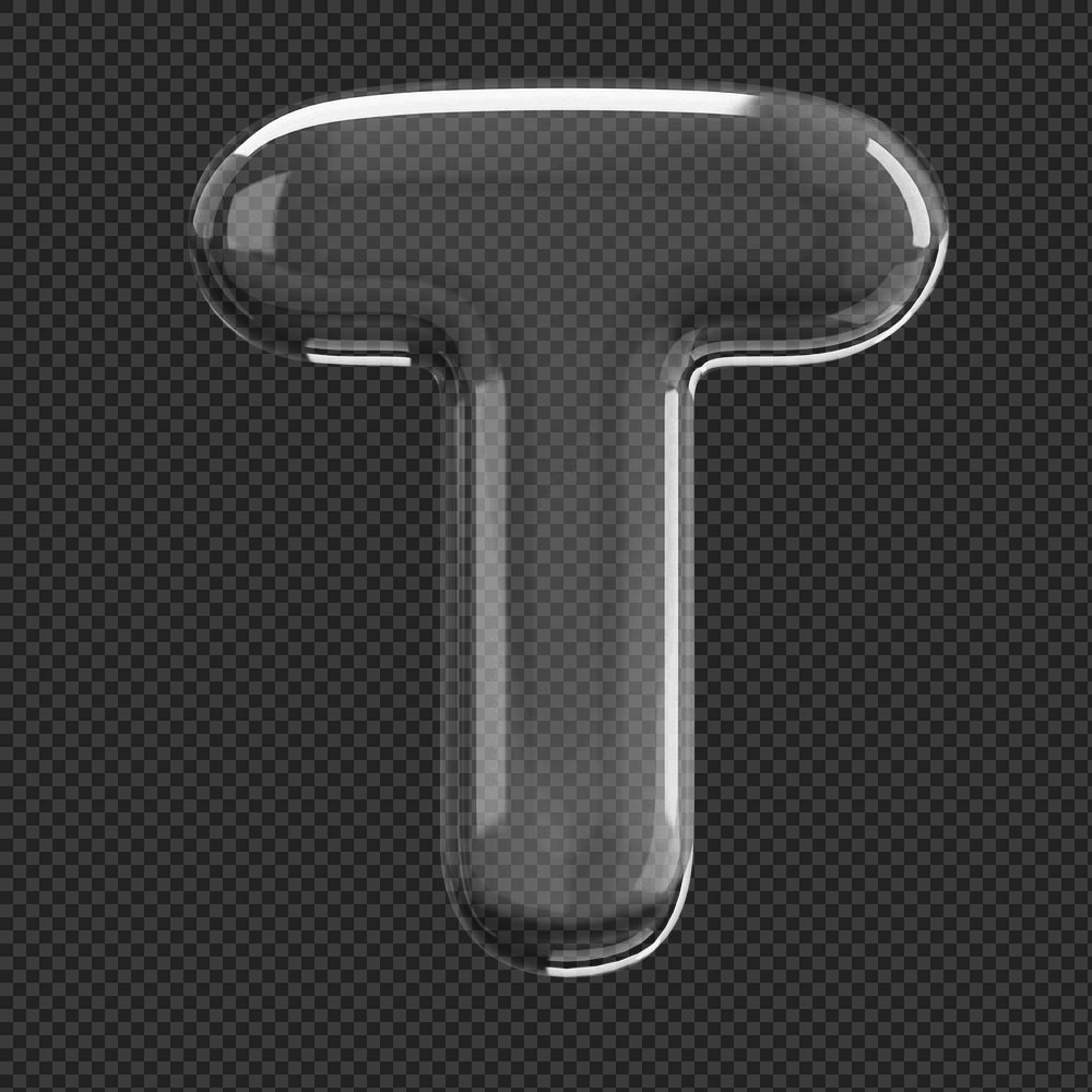 Letter T png 3D bubble | Free PNG - rawpixel