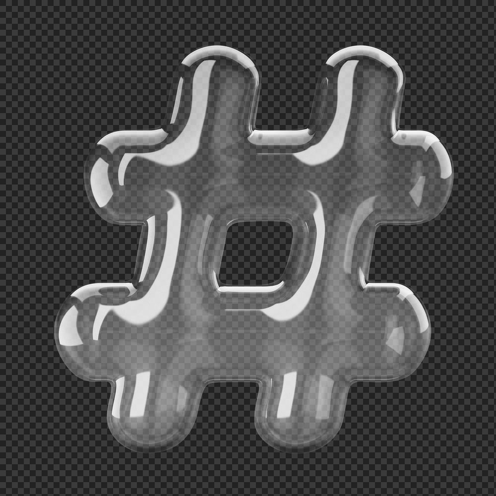 Hashtag PNG sign 3D bubble, | Premium PNG - rawpixel