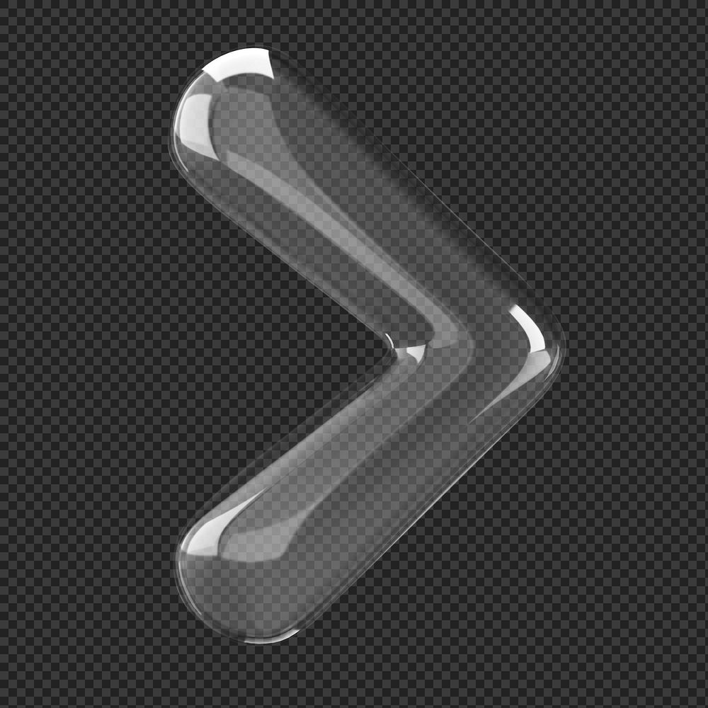 Greater than PNG sign 3D | Premium PNG - rawpixel