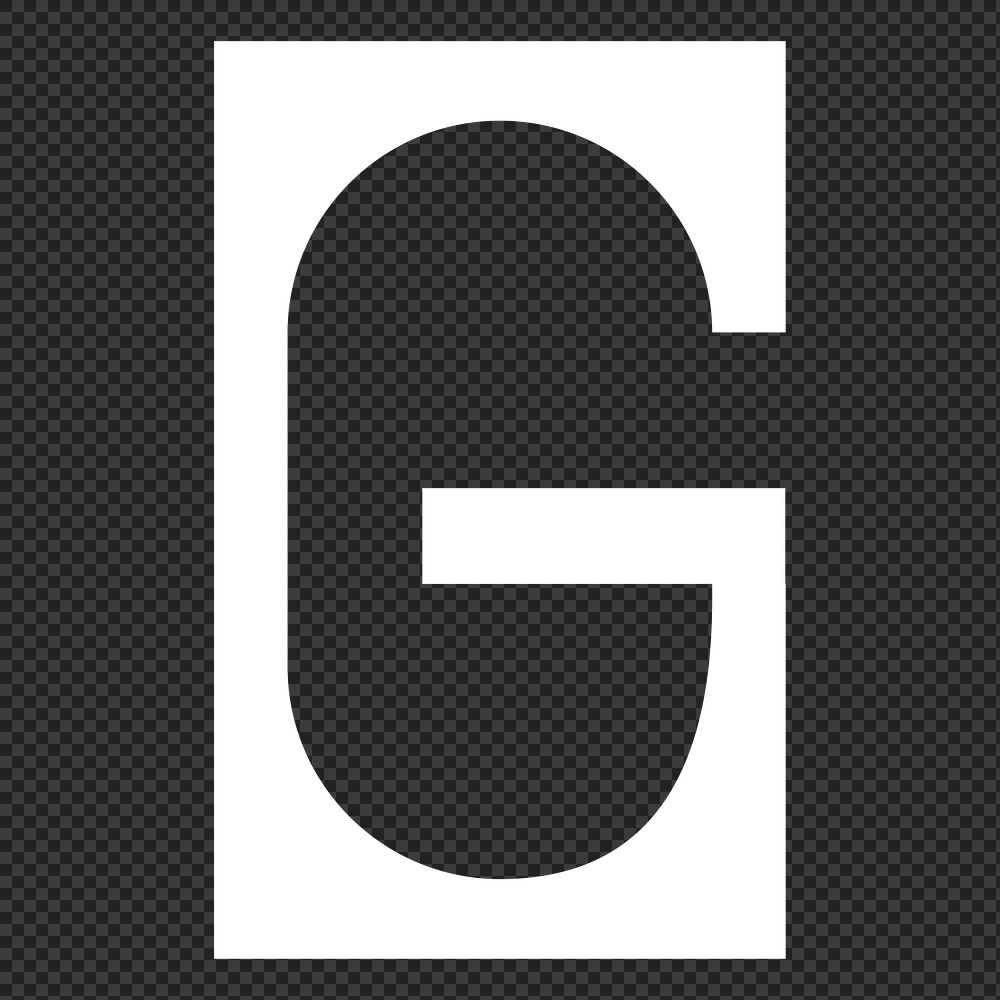 Letter G png abstract shaped | Free PNG - rawpixel