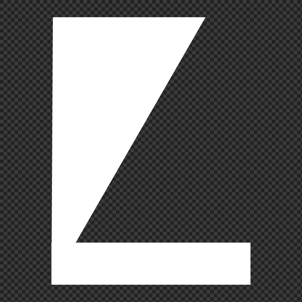 Letter L png abstract shaped | Free PNG - rawpixel