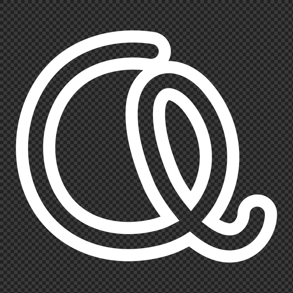 Letter Q png abstract shaped | Free PNG - rawpixel