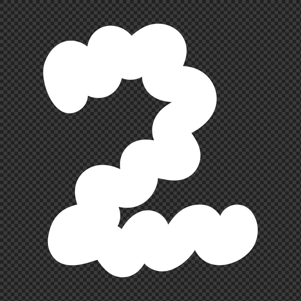Number 2 png abstract shape, | Free PNG - rawpixel