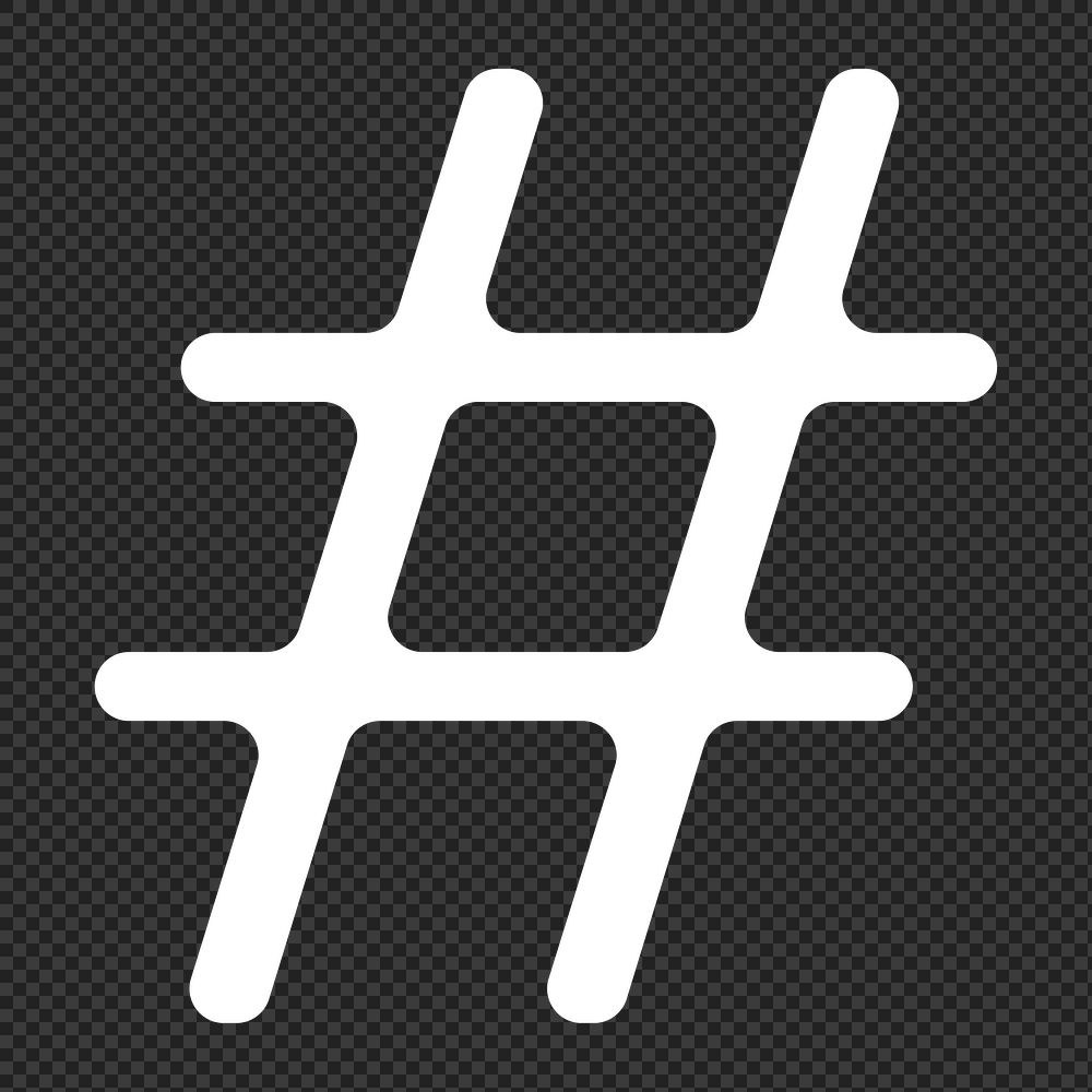 Hashtag sign png abstract bold | Free PNG - rawpixel