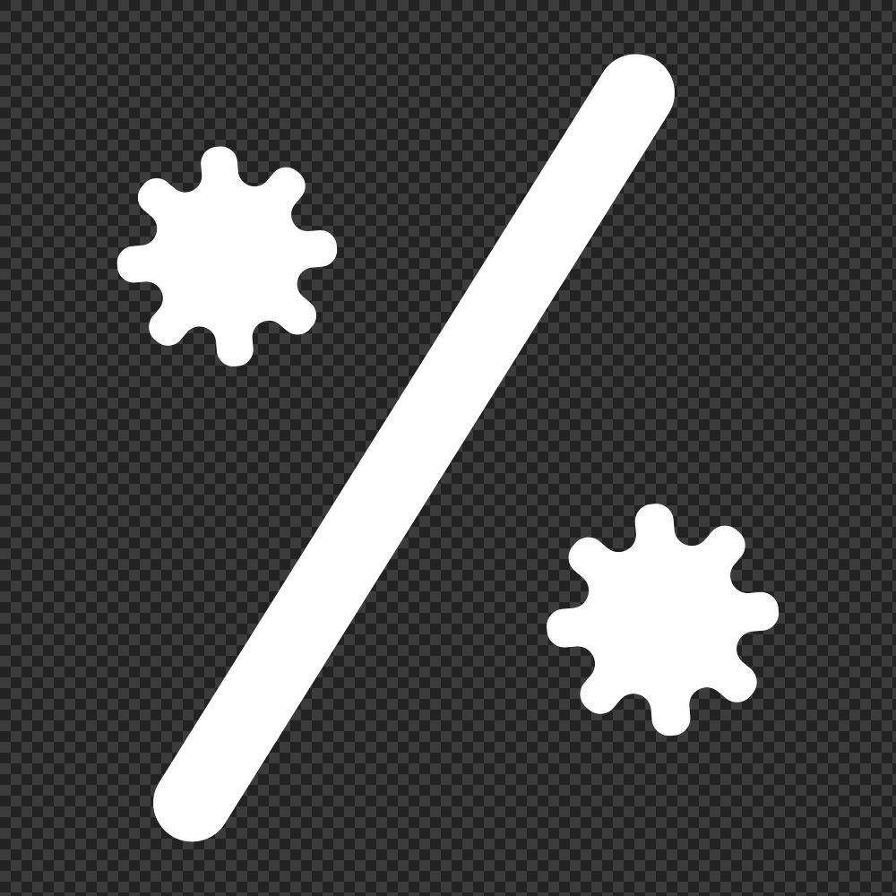 Percentage sign png abstract bold | Free PNG - rawpixel