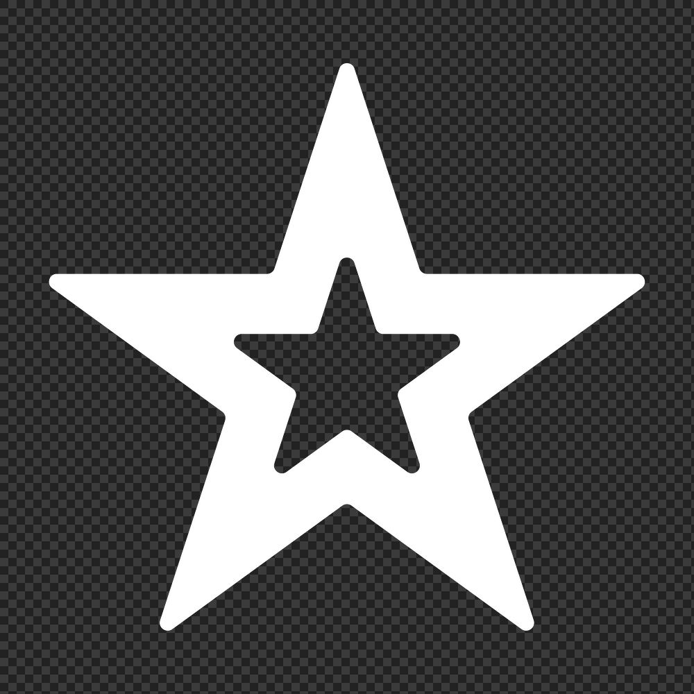 White star icon png bold | Premium PNG - rawpixel