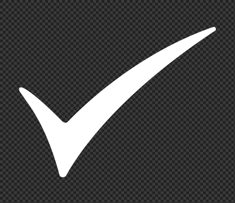 White right mark icon png | Premium PNG - rawpixel