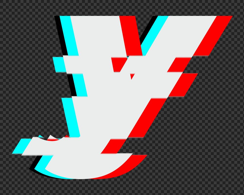 Letter y png glitch alphabet, | Premium PNG - rawpixel