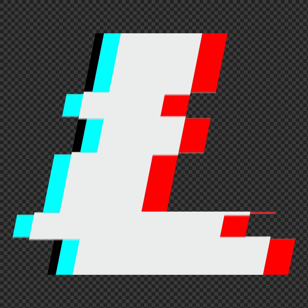 Letter L png glitch alphabet, | Premium PNG - rawpixel