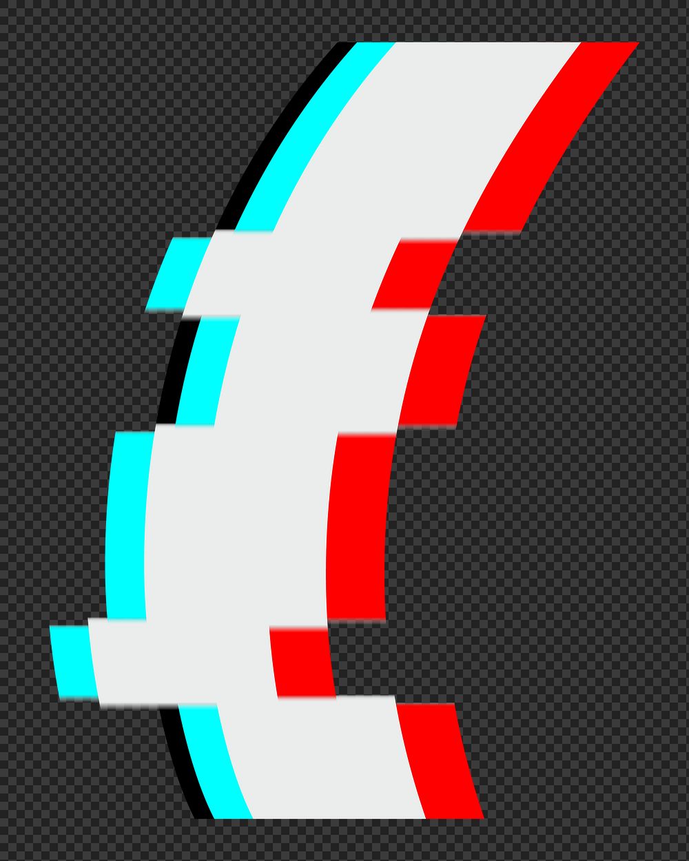 Parentheses png glitch sign, transparent | Premium PNG - rawpixel