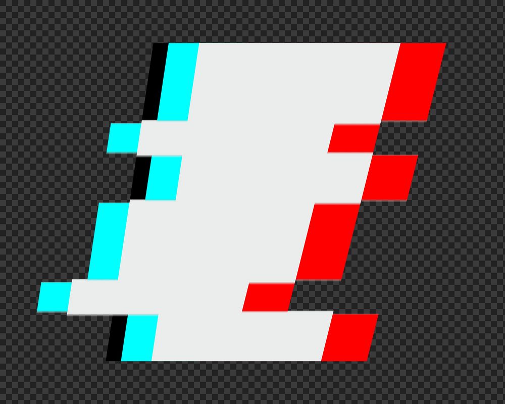 Quotation mark png glitch sign, | Premium PNG - rawpixel
