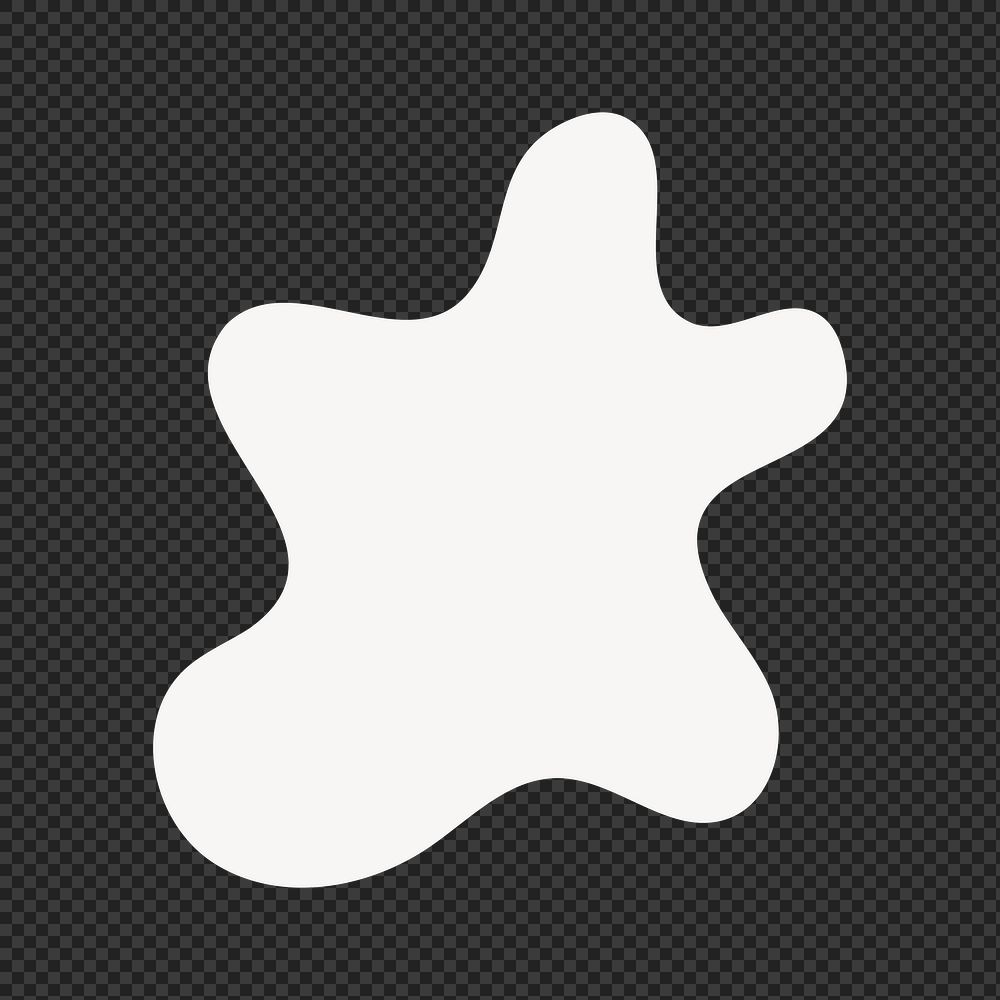 PNG blob shape icon white, | Premium PNG - rawpixel