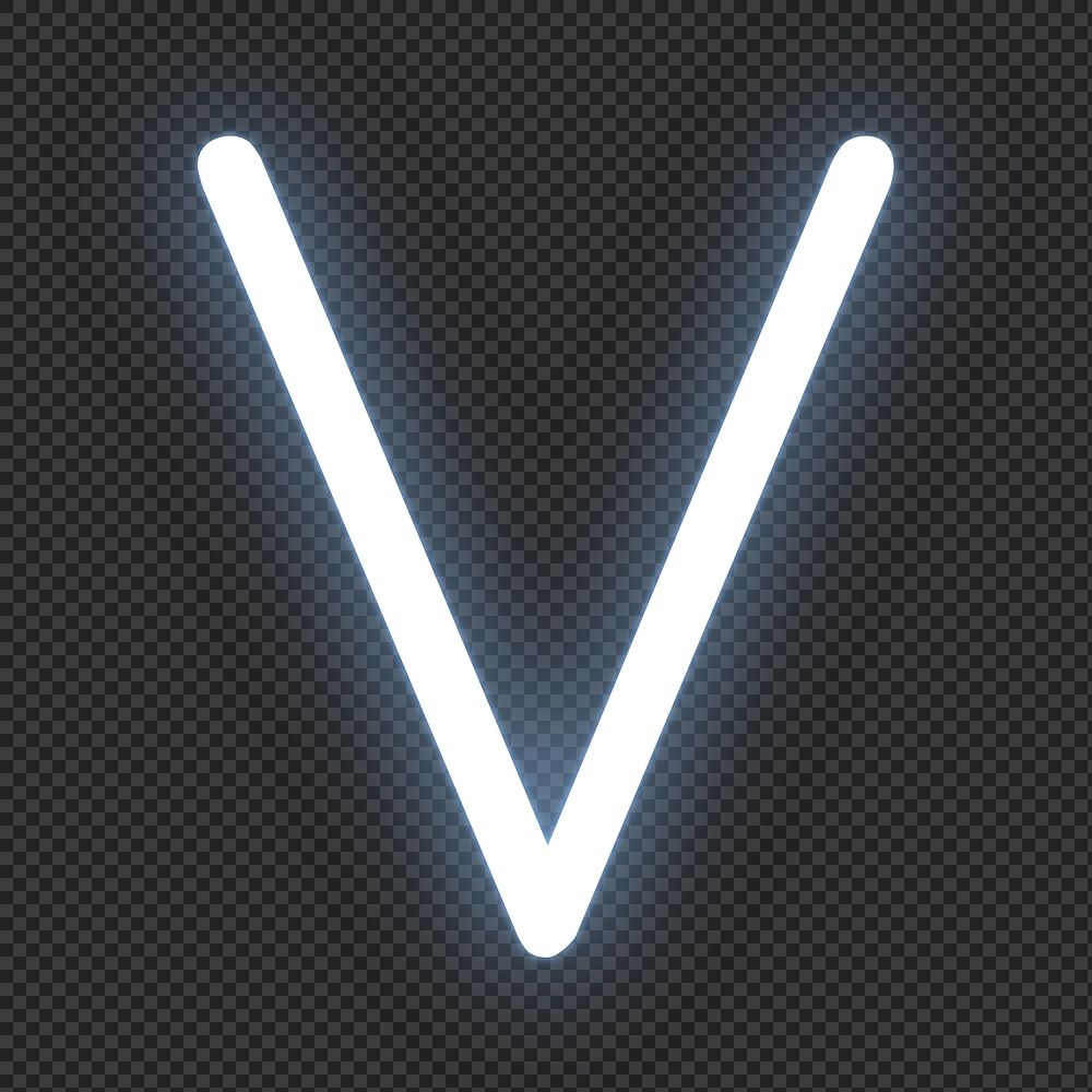 Letter V png white alphabet | Free PNG - rawpixel
