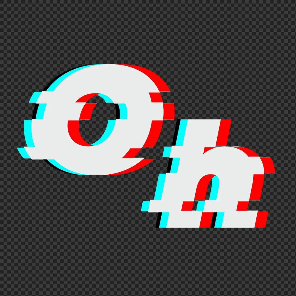 Oh word png glitch font, | Free PNG - rawpixel