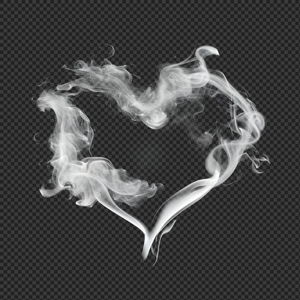 Ethereal heart-shaped smoke design | Premium PNG - rawpixel