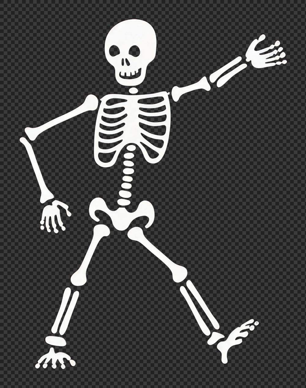PNG Skeleton dancing black black | Free PNG - rawpixel