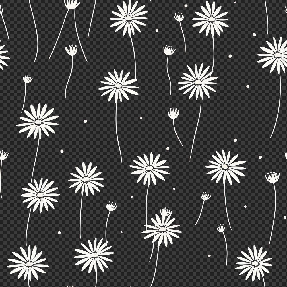PNG Daisy pattern backgrounds wallpaper. | Free PNG - rawpixel