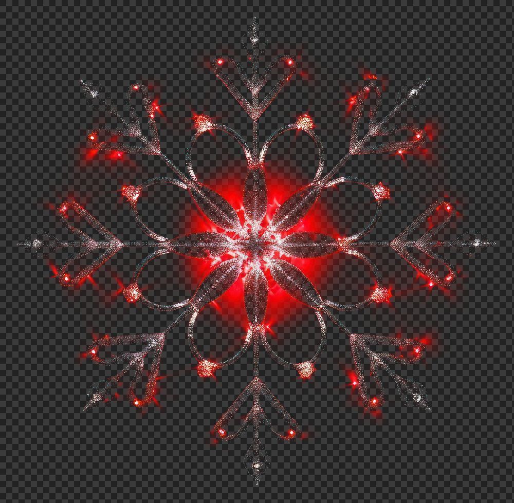 PNG Red snowflake pattern night | Free PNG - rawpixel