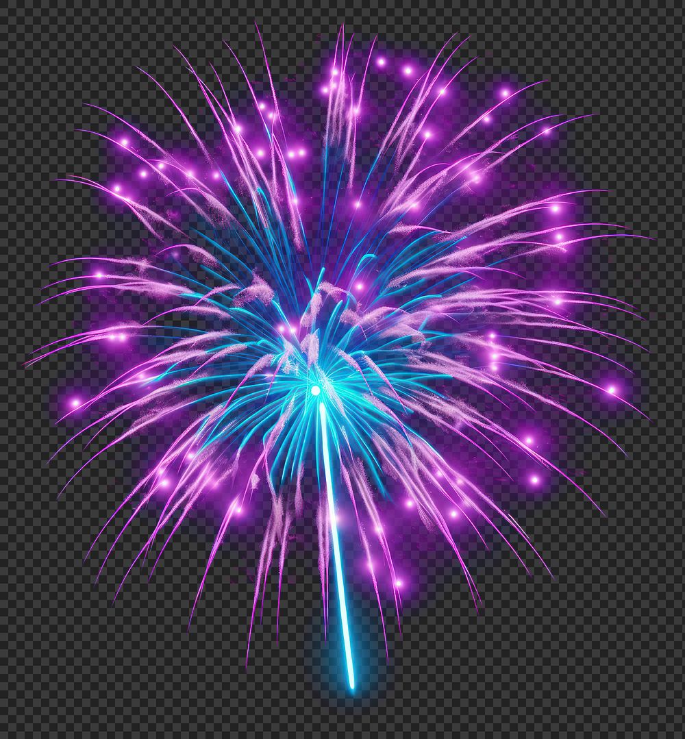 PNG Neon fireworks night illuminated | Free PNG - rawpixel
