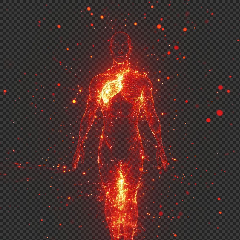 PNG Holographic human figure futuristic | Free PNG - rawpixel