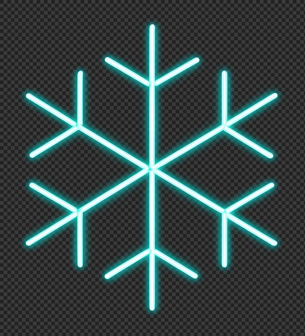 PNG Cyan snowflake light neon | Free PNG - rawpixel