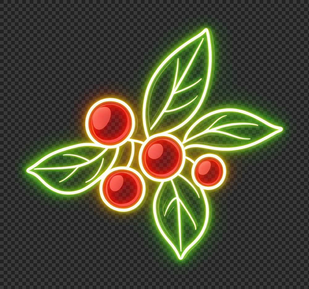 PNG Light neon background berries. | Free PNG - rawpixel