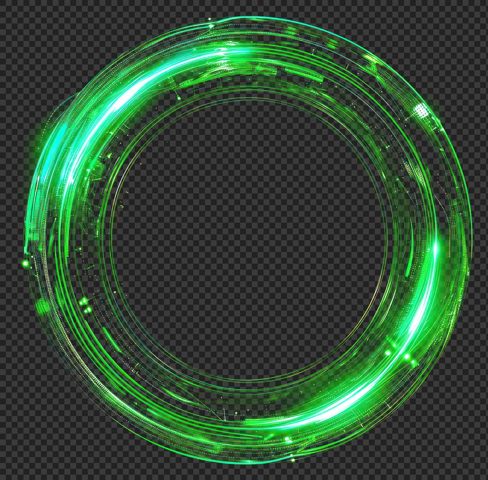 PNG Green circle light technology | Premium PNG - rawpixel