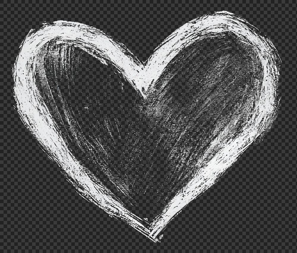 PNG white heart symbol drawing | Free PNG - rawpixel