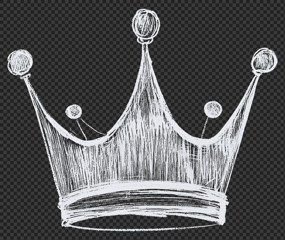 PNG white crown symbol illustration | Premium PNG - rawpixel
