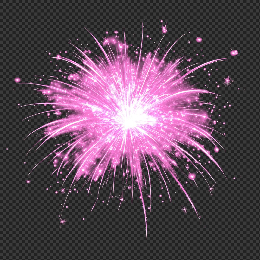 PNG Fireworks pink celebration night | Free PNG - rawpixel