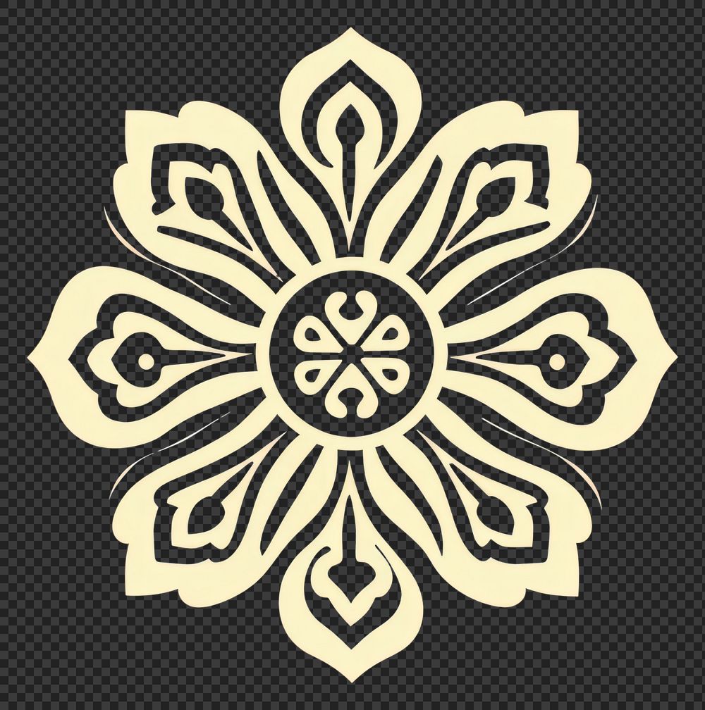 PNG Flower shape pattern art | Free PNG - rawpixel