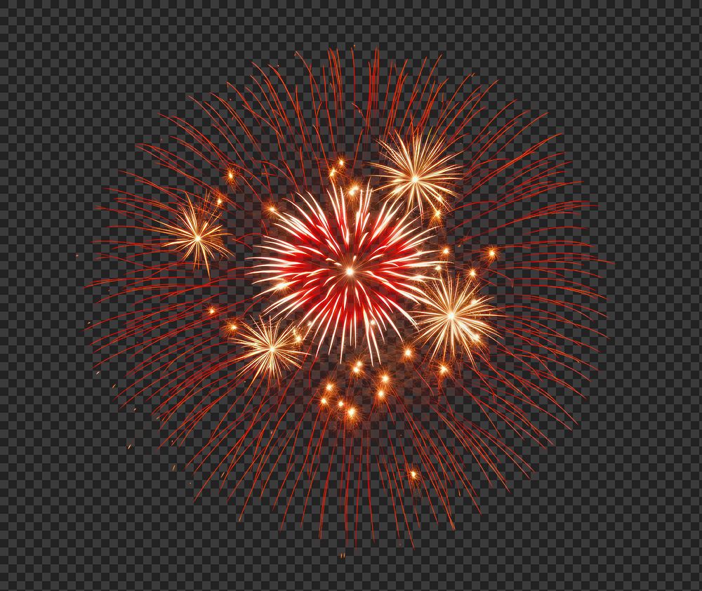 PNG Red gold fireworks exploding | Premium PNG - rawpixel
