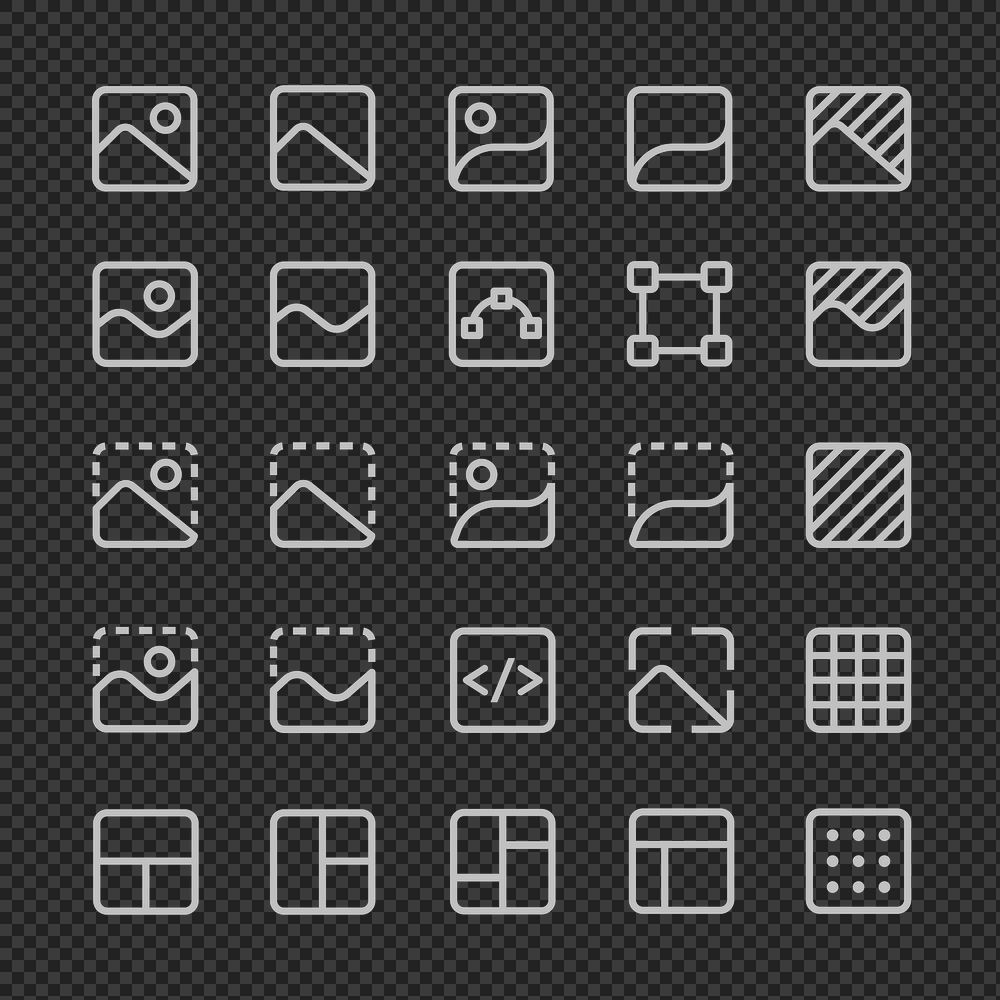 PNG Image editing icons collection | Premium PNG - rawpixel