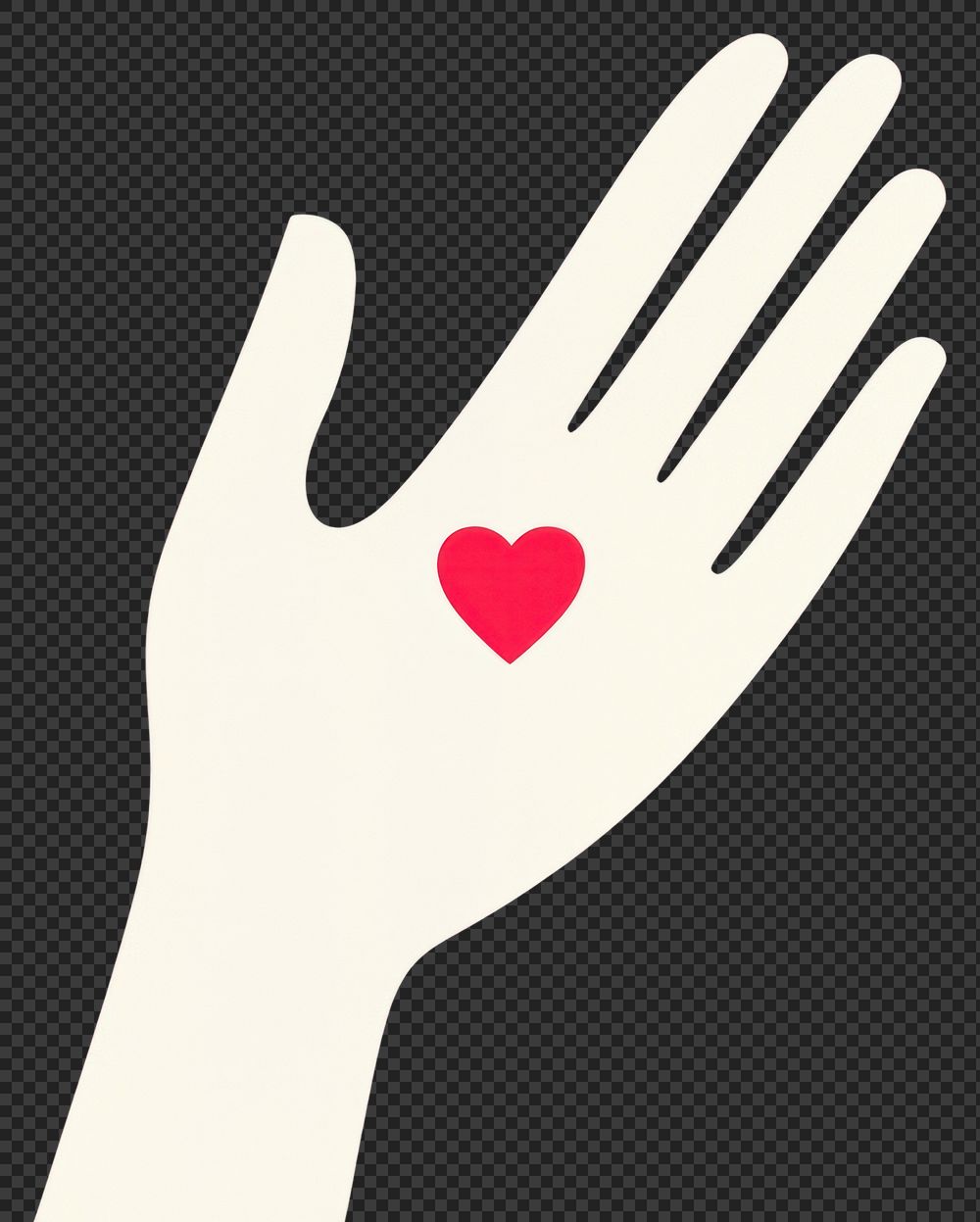 PNG Hand red heart symbol | Free PNG - rawpixel