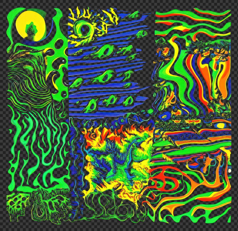 PNG Lsd collage art illustration. | Free PNG - rawpixel