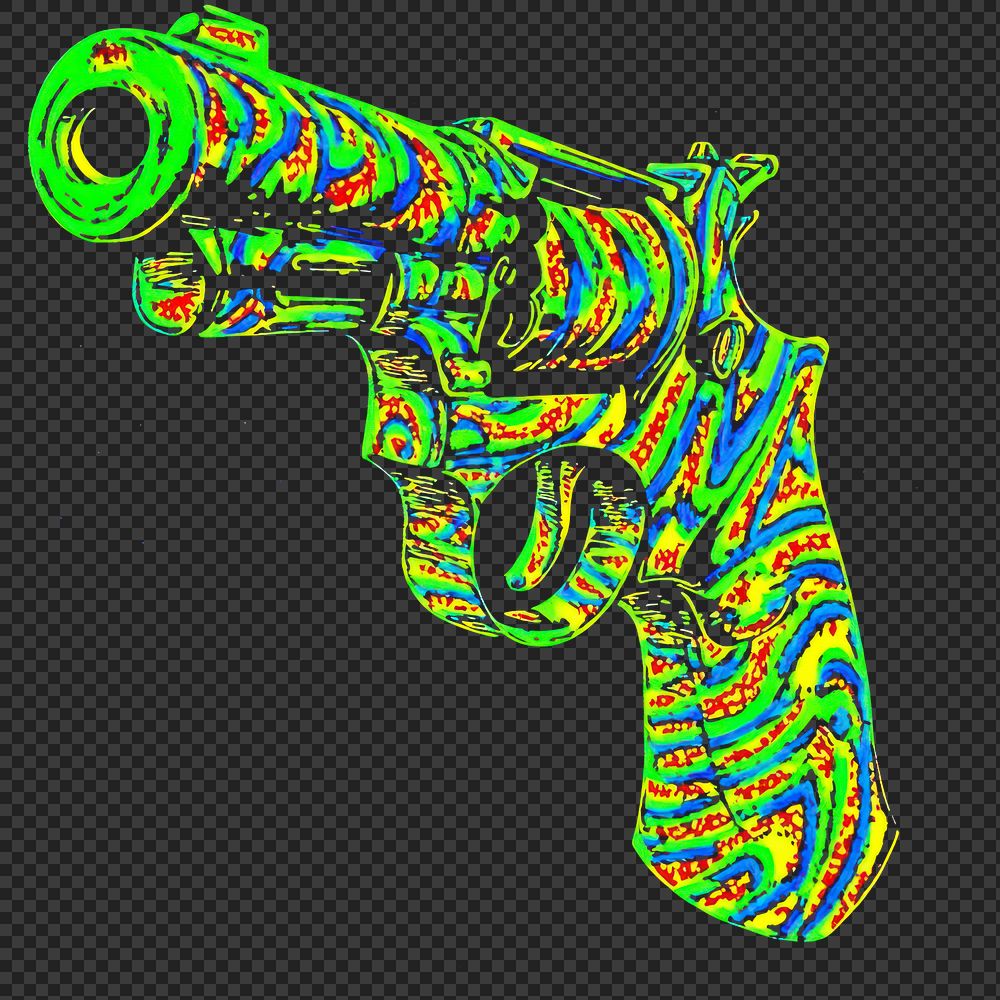 PNG Abstract gun op art | Free PNG - rawpixel