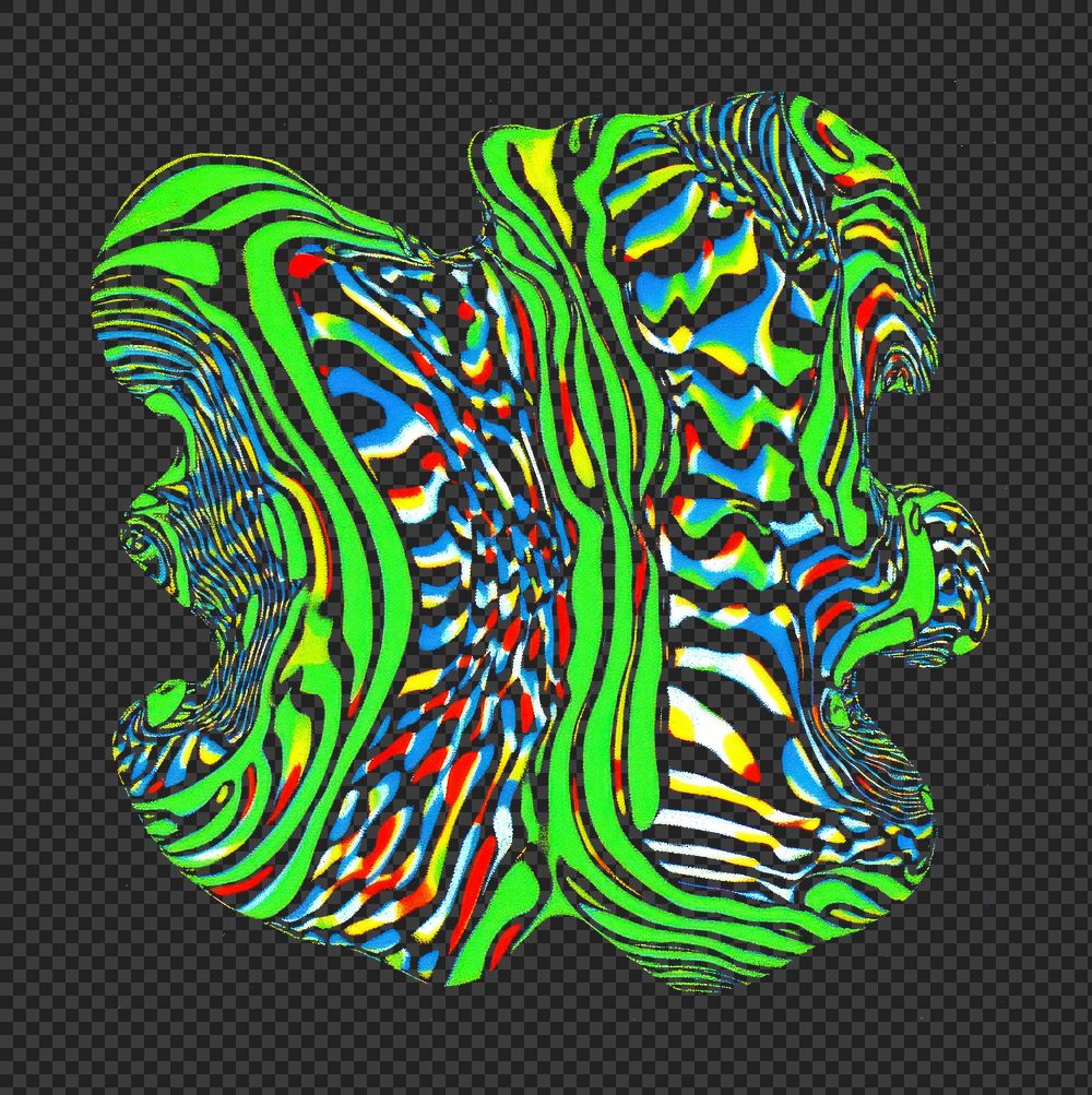 PNG Abstract ghost op art | Free PNG - rawpixel