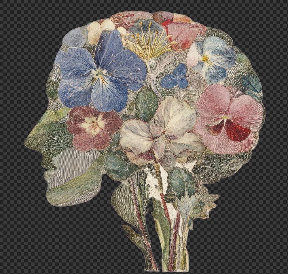 PNG Flowers brain icon art | Free PNG - rawpixel