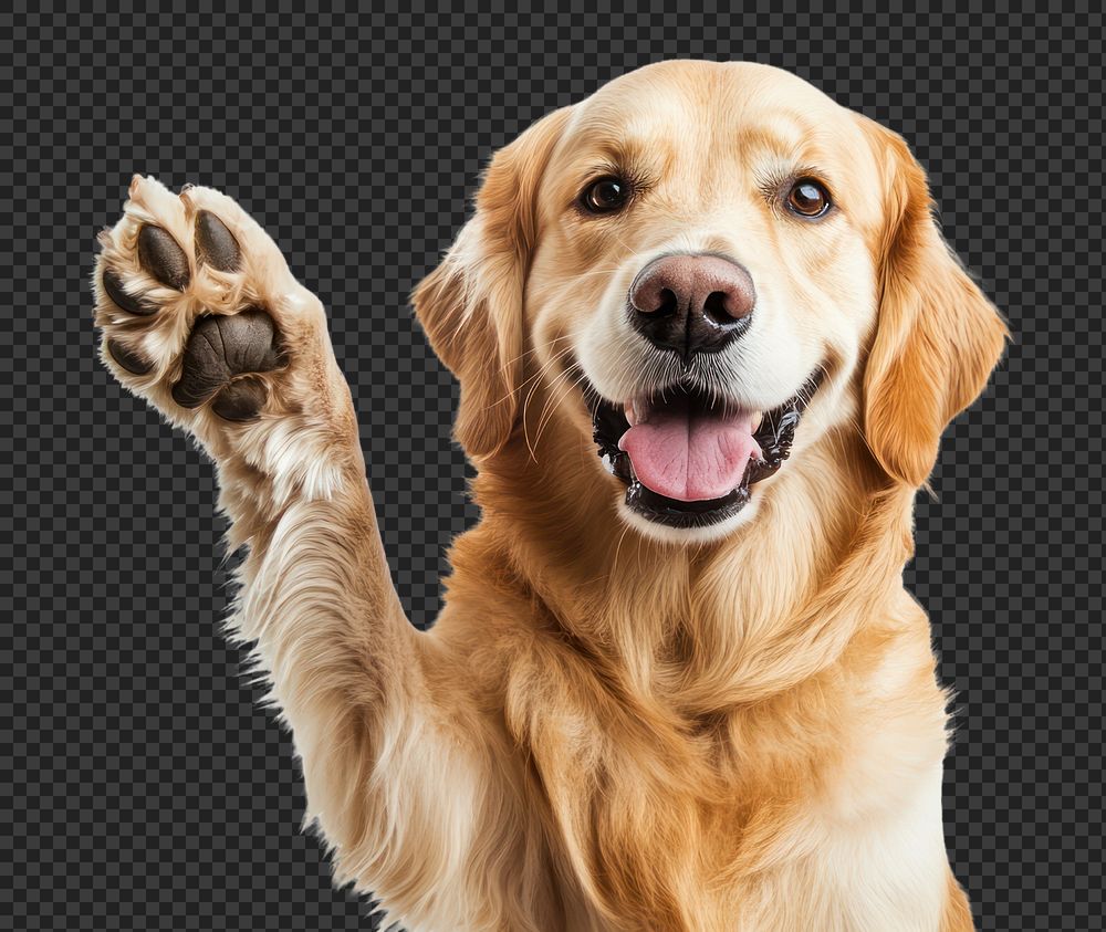 PNG Dog Waving dog animal | Free PNG - rawpixel