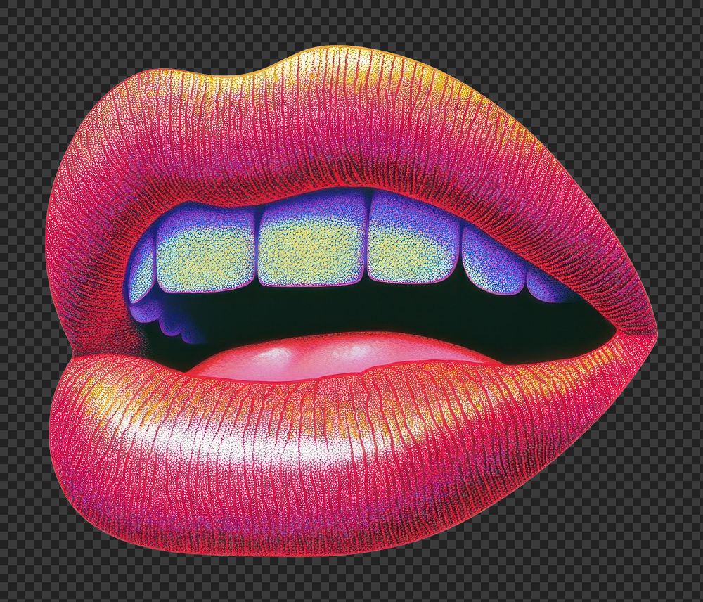PNG Mouth lips illustration contemporary. | Free PNG - rawpixel