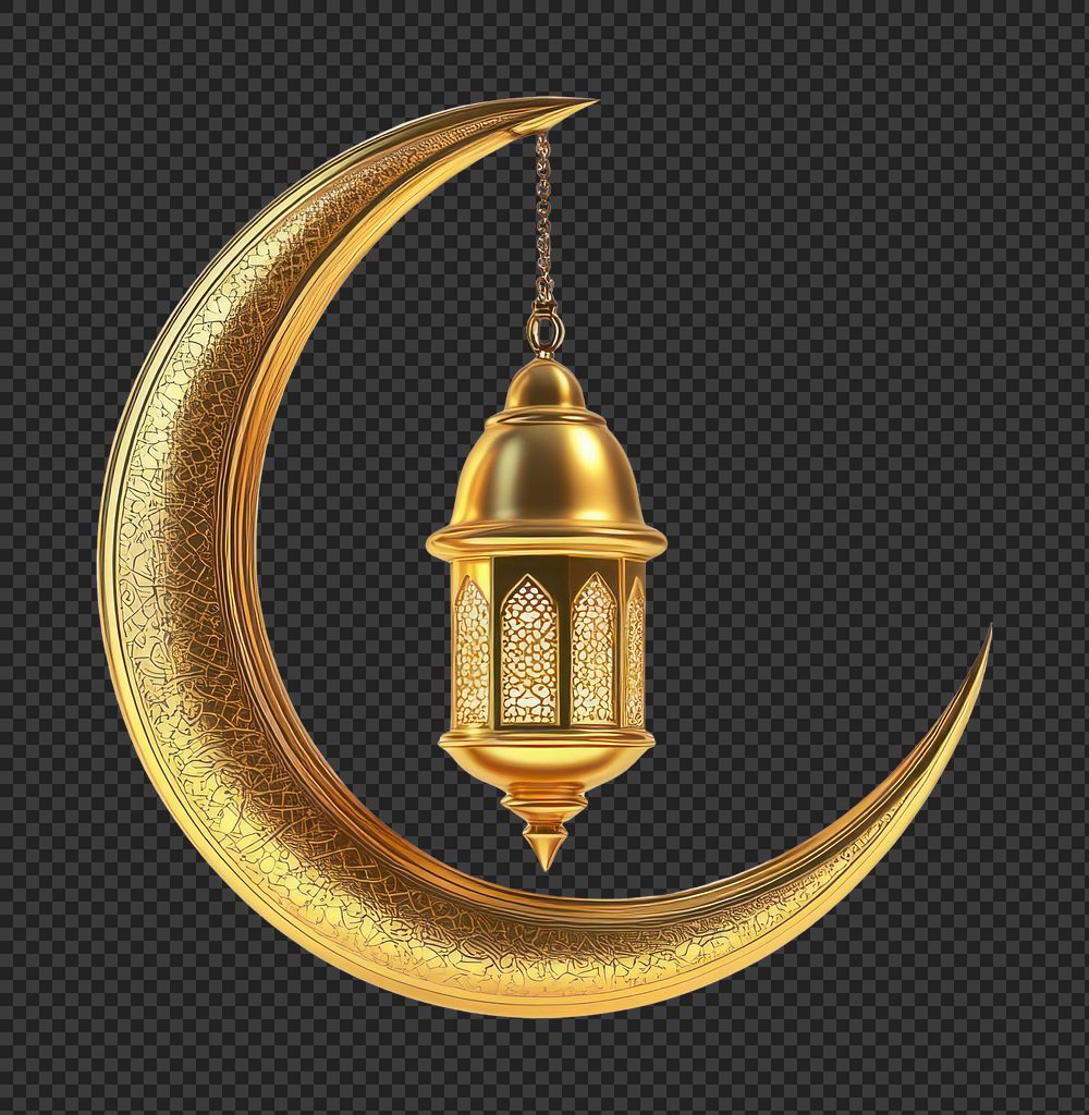 PNG 3D rendering golden crescent | Free PNG - rawpixel