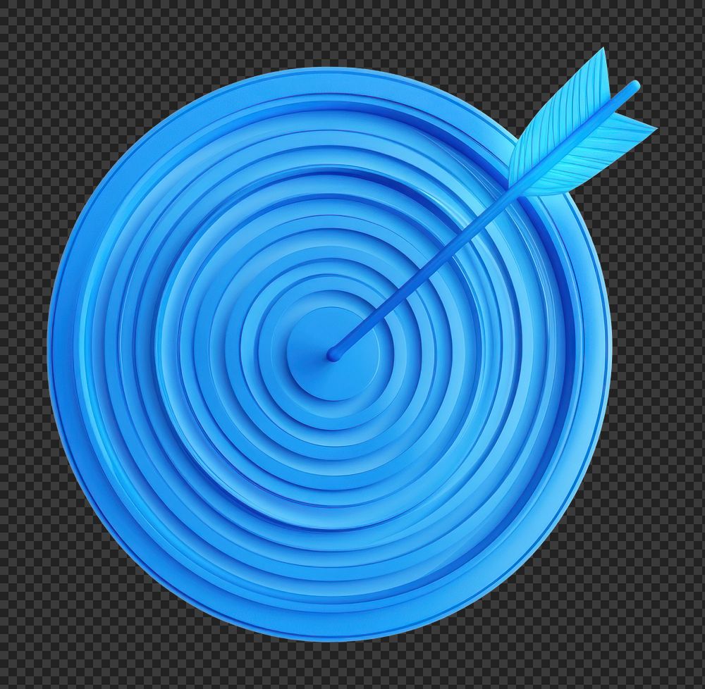 PNG Blue target illustration bullseye | Free PNG - rawpixel