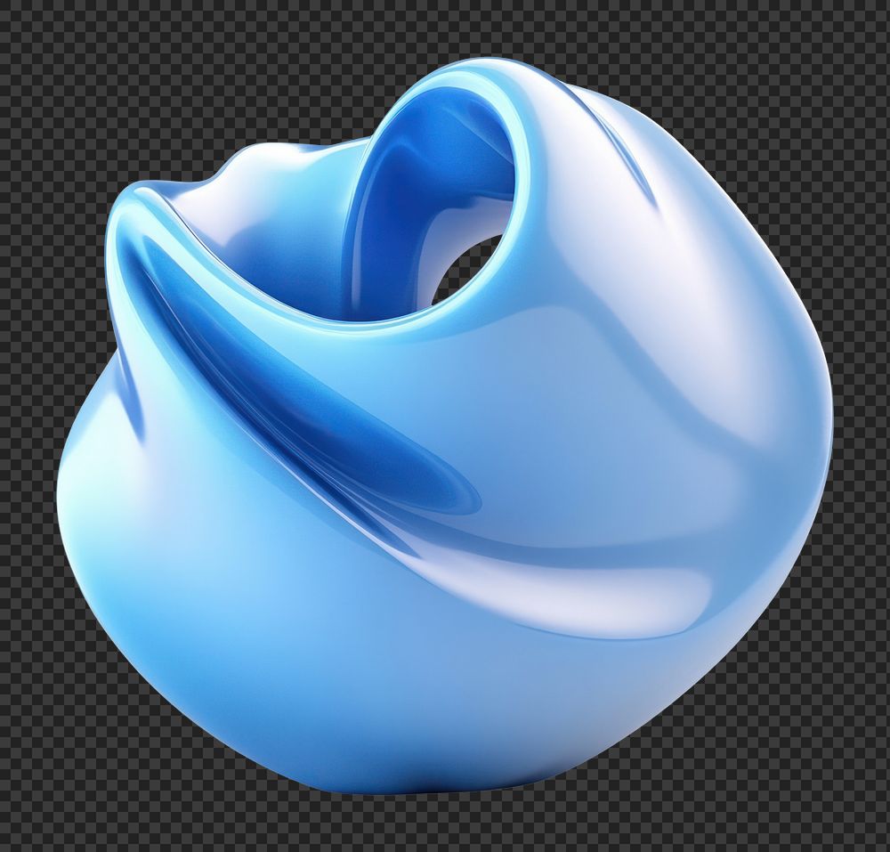 PNG Bright blue organic shape | Free PNG - rawpixel