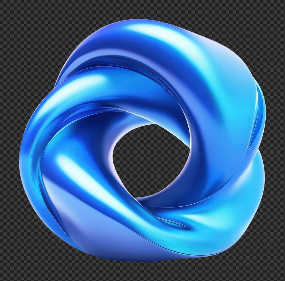 PNG Bright blue organic shape | Free PNG - rawpixel