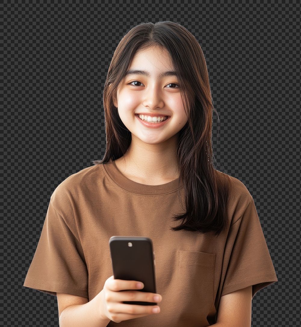 PNG Teenage using smart phone | Free PNG - rawpixel