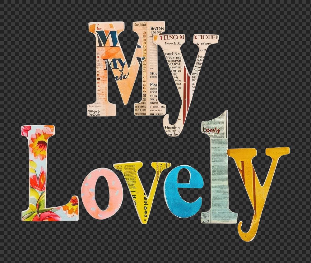 PNG Magazine collage text typography | Free PNG - rawpixel