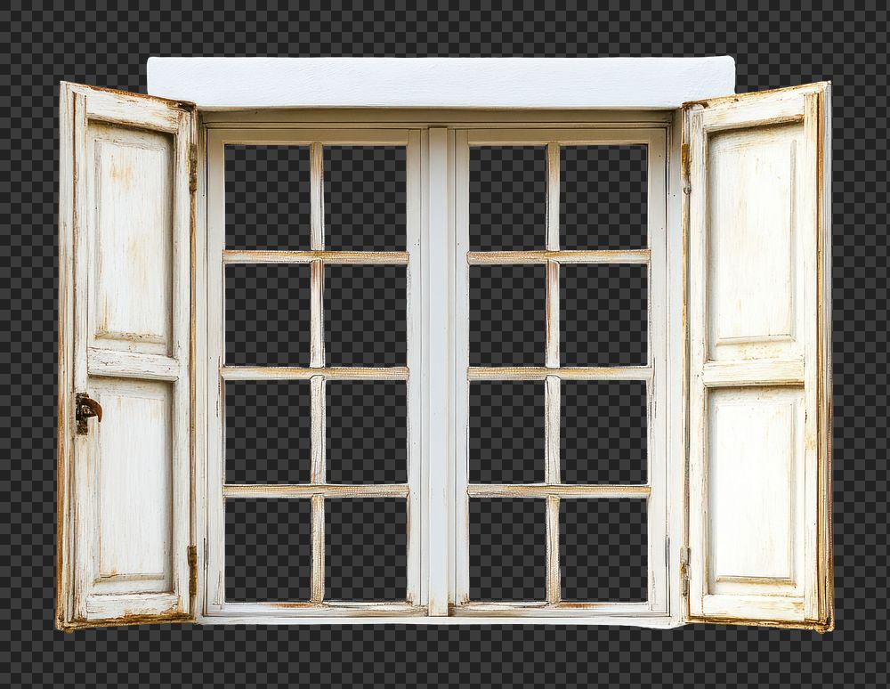 PNG Shuttered window frame open | Free PNG - rawpixel