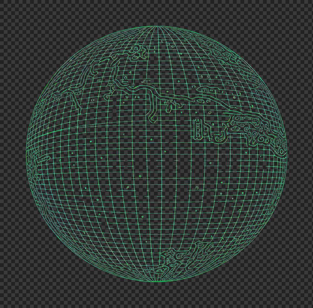 PNG Globe digital sphere green. | Free PNG - rawpixel